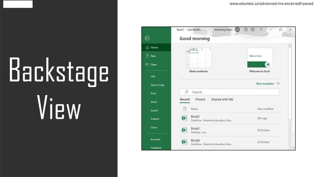 Excel Tutorial | Edureka | PPT