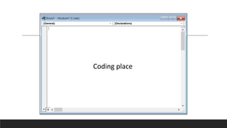 Excel vba ch0 | PPTX