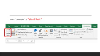 Excel vba ch0 | PPTX