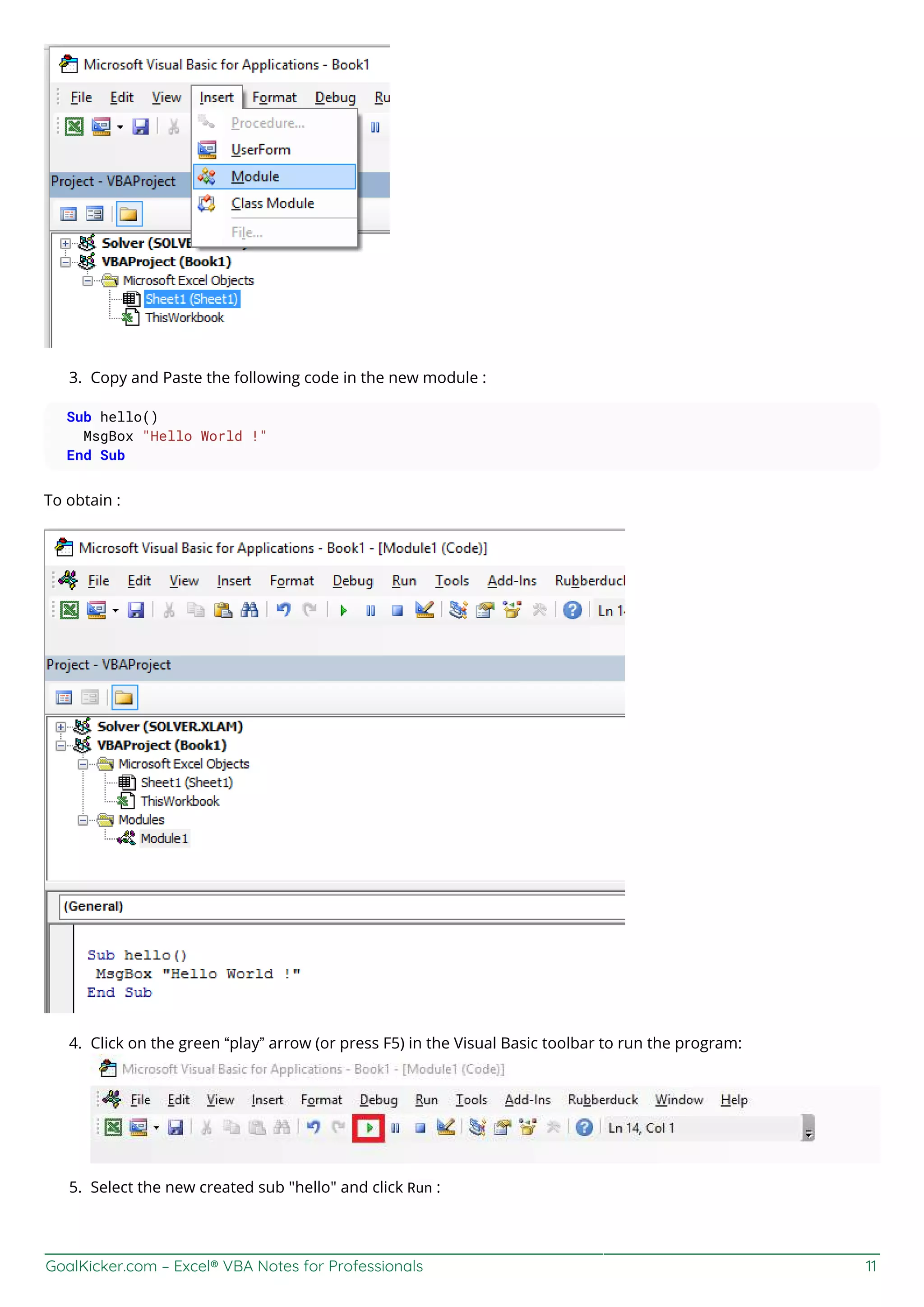 Excel vba notesforprofessionals | PDF