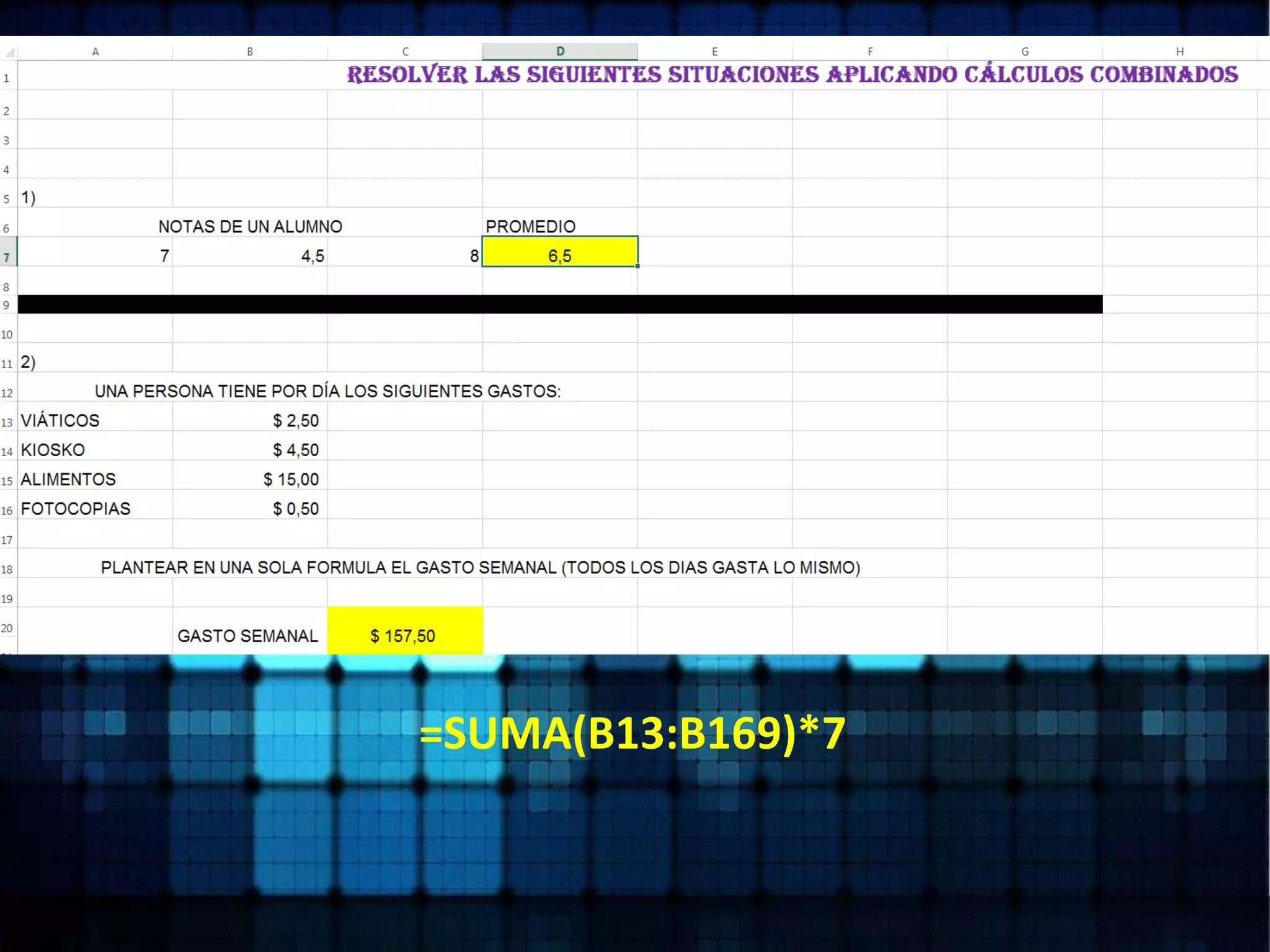 Excel Ejercicios. | PPT