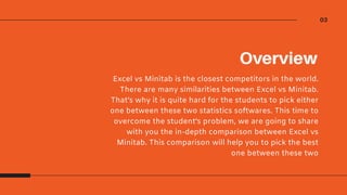 Excel vs minitab which is more powerful | PPTX