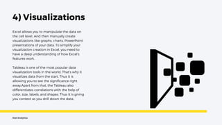 Excel vs Tableau the comparison you should know | PPT