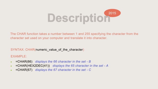 Excel workshop pt1 | PPT