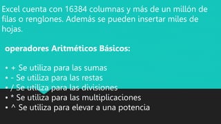EXCEL Y PRÁCTICA PRIMERO BACHILLERATO.pptx