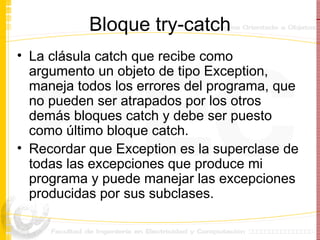 Excepciones en java | PPT