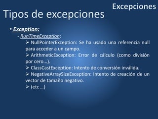 Excepciones | PPT