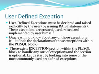 Exception | PPT