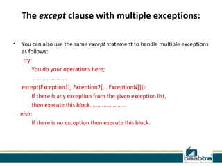 Exception Handling | PPT