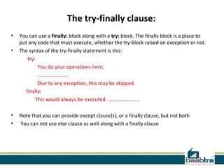 Exception Handling | PPT