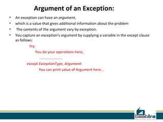 Exception Handling | PPT