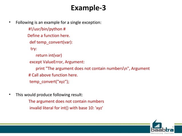 Exception Handling | PPT