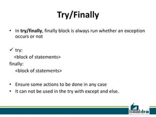 Exception handling | PPT