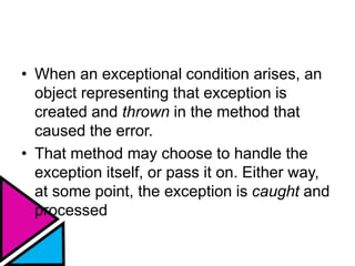 Exception handling in java | PPT