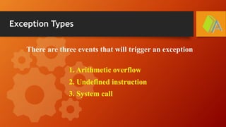 Exception | How Exceptions are Handled in MIPS architecture | PPTX