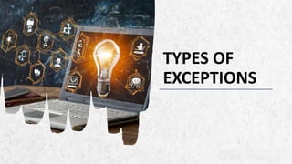 Exception handling in java about the java exceptions and the all ...