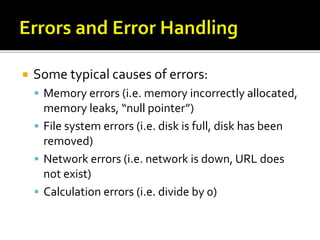 exception-handling-in-java.ppt | Programming Languages | Computing