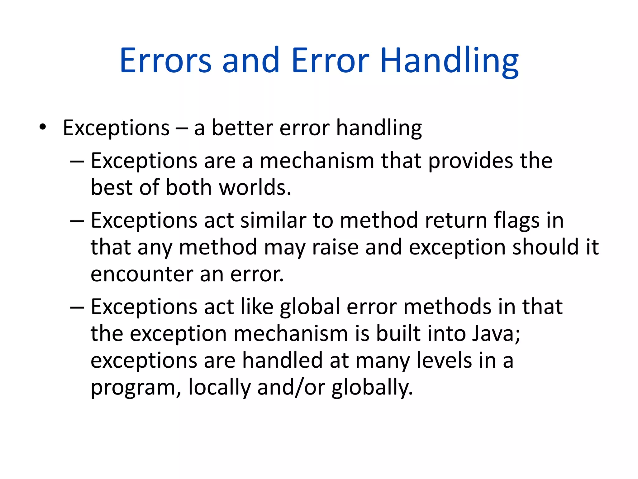 exception-handling-in-java.ppt unit 2 | PPT