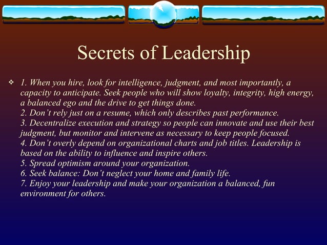 Exceptional Leader | PPS