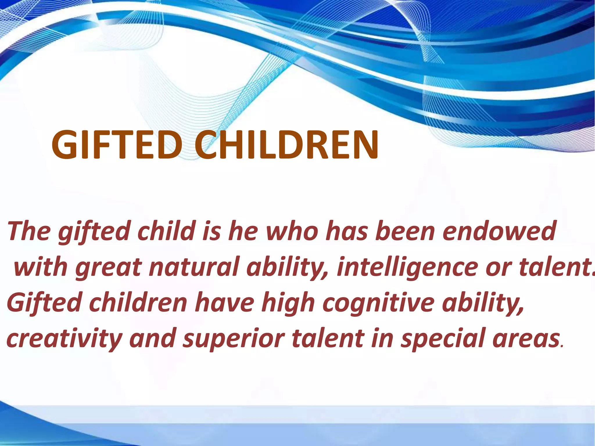 Exceptional children | PPTX