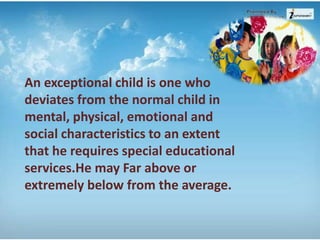 Exceptional children | PPT