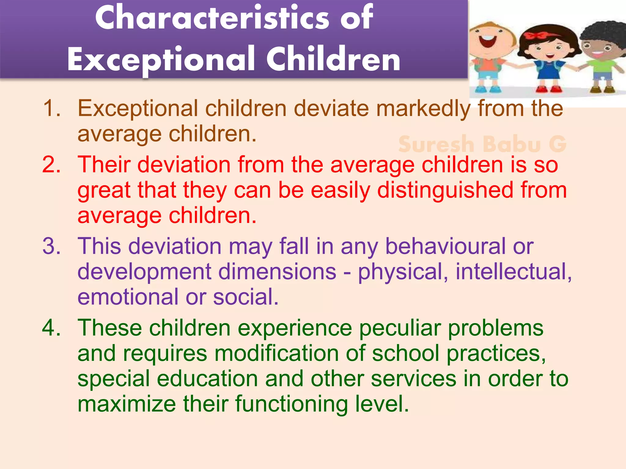 Exceptional Children | PPTX