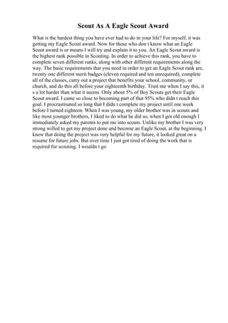 Exceptional College Essays | PDF