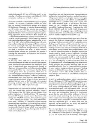 Exceptional epidemics: AIDS still deserves a global response | PDF