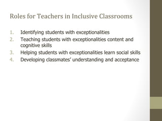 Exceptionalities | PPT