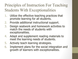 Exceptionalities | PPT