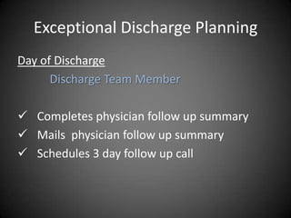 Exceptional snf discharge planning | PPTX