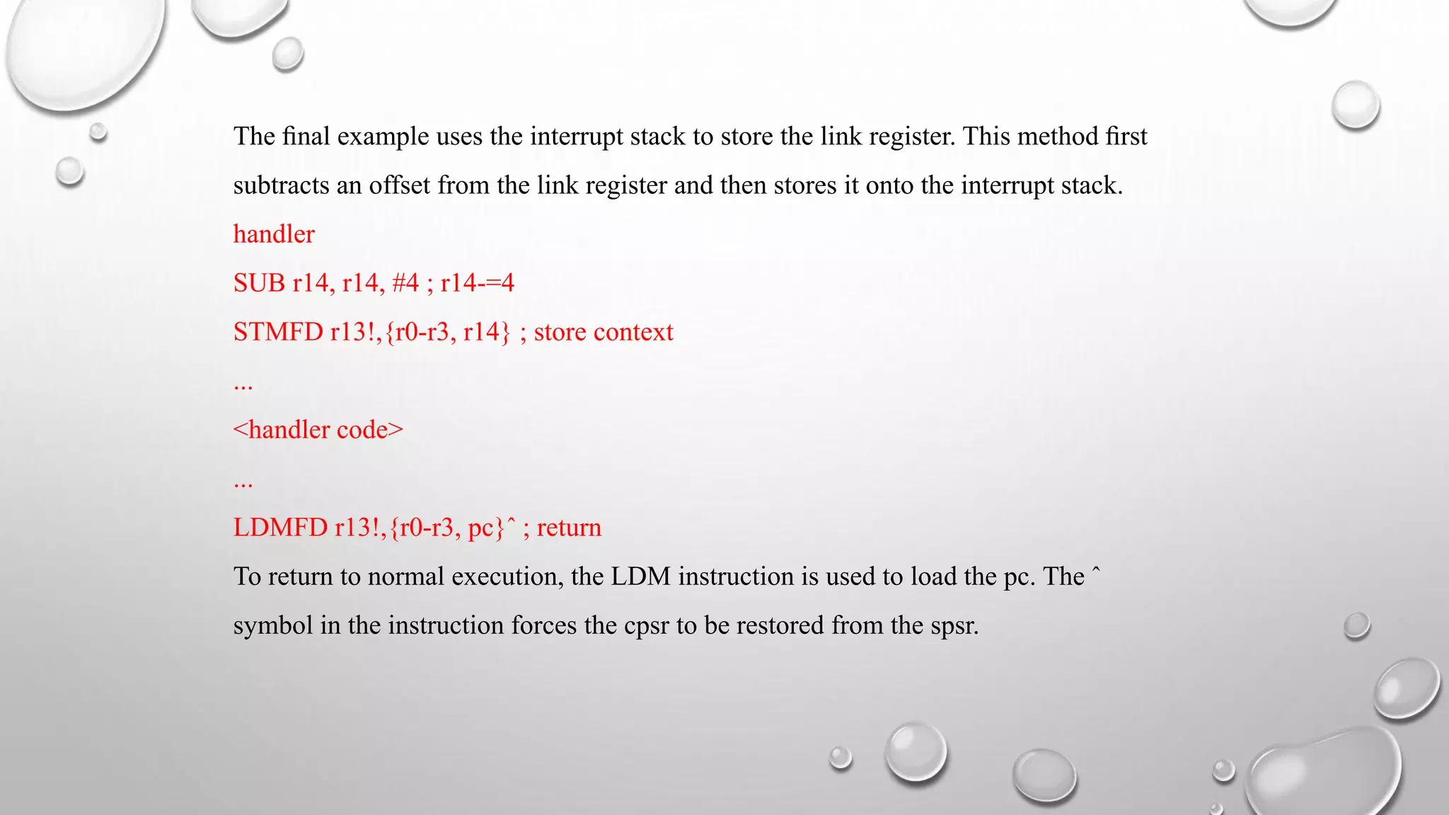 Arm Exception And Interrupts Pptx Operating Systems Computer