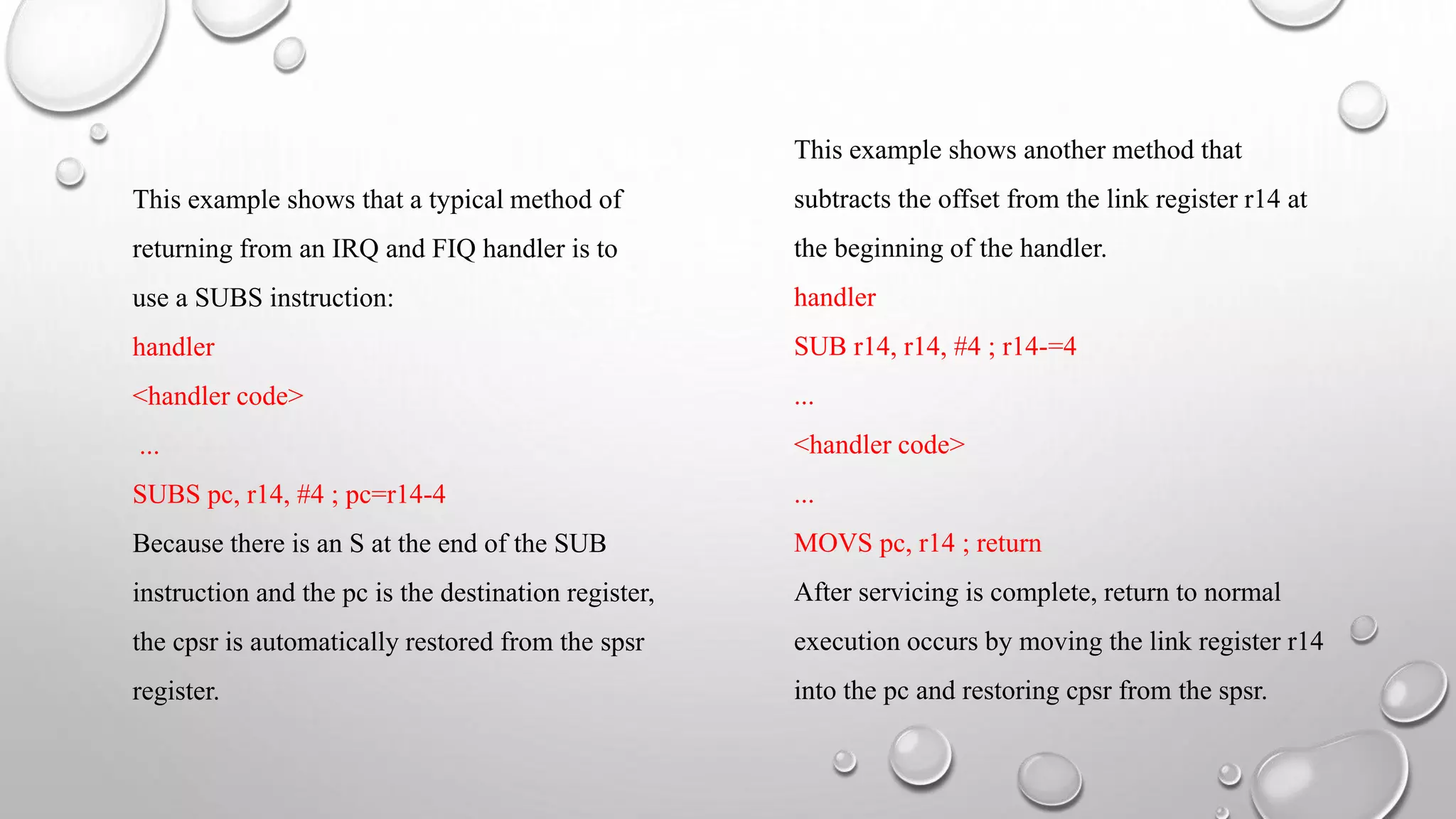 ARM Exception and interrupts | PPTX