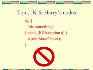 Exceptions irst | PPT | Programming Languages | Computing