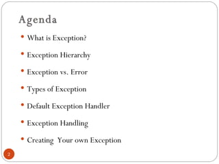Exception handling | PPT