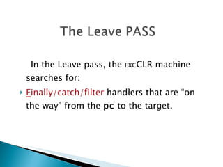 Exception Handling Mechanism in .NET CLR | PPT