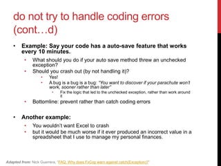 Exception handling | PDF