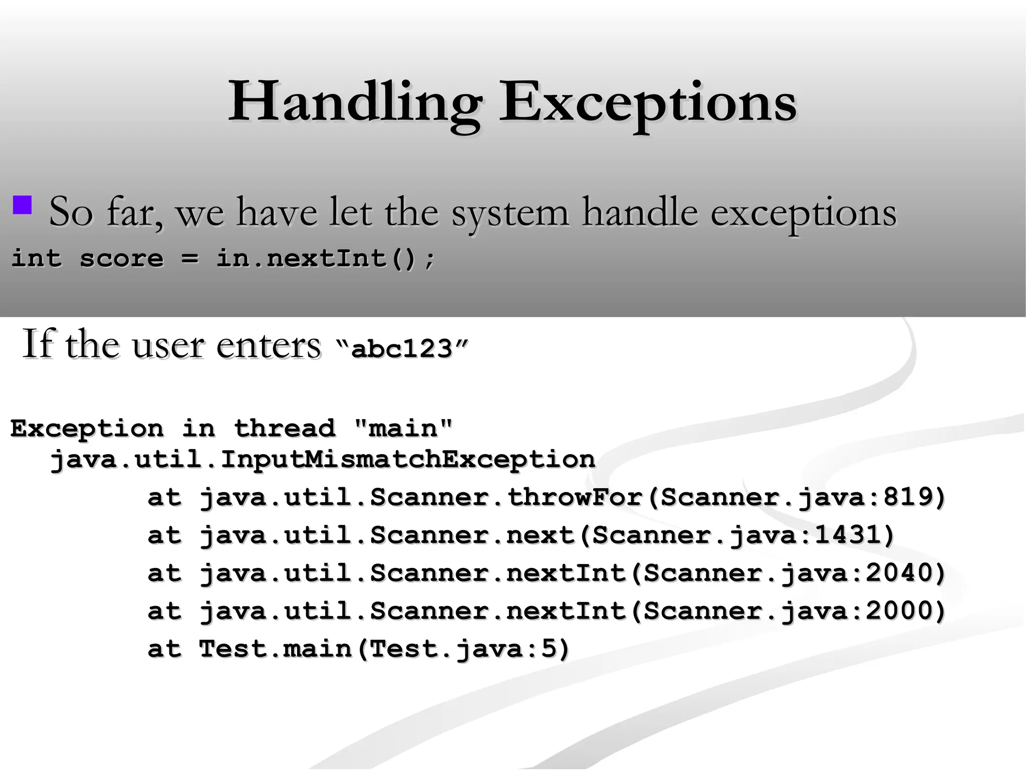 Exception handling | PPT