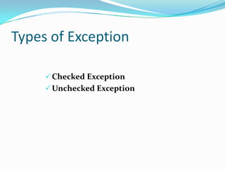 Exception Handling | PPTX | Programming Languages | Computing