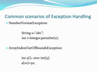 Exception Handling | PPTX | Programming Languages | Computing