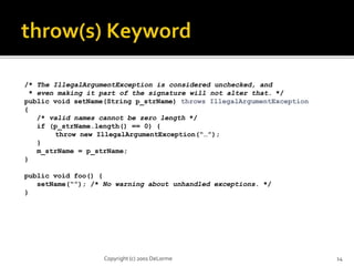Exception handling | PPTX