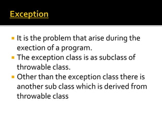 Exception handling | PPTX