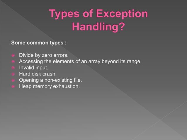 What is Exception Handling? | PPT