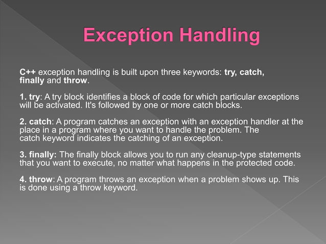 What is Exception Handling? | PPT