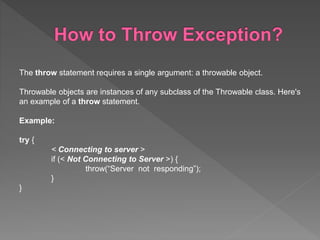 What is Exception Handling? | PPTX | Programming Languages | Computing