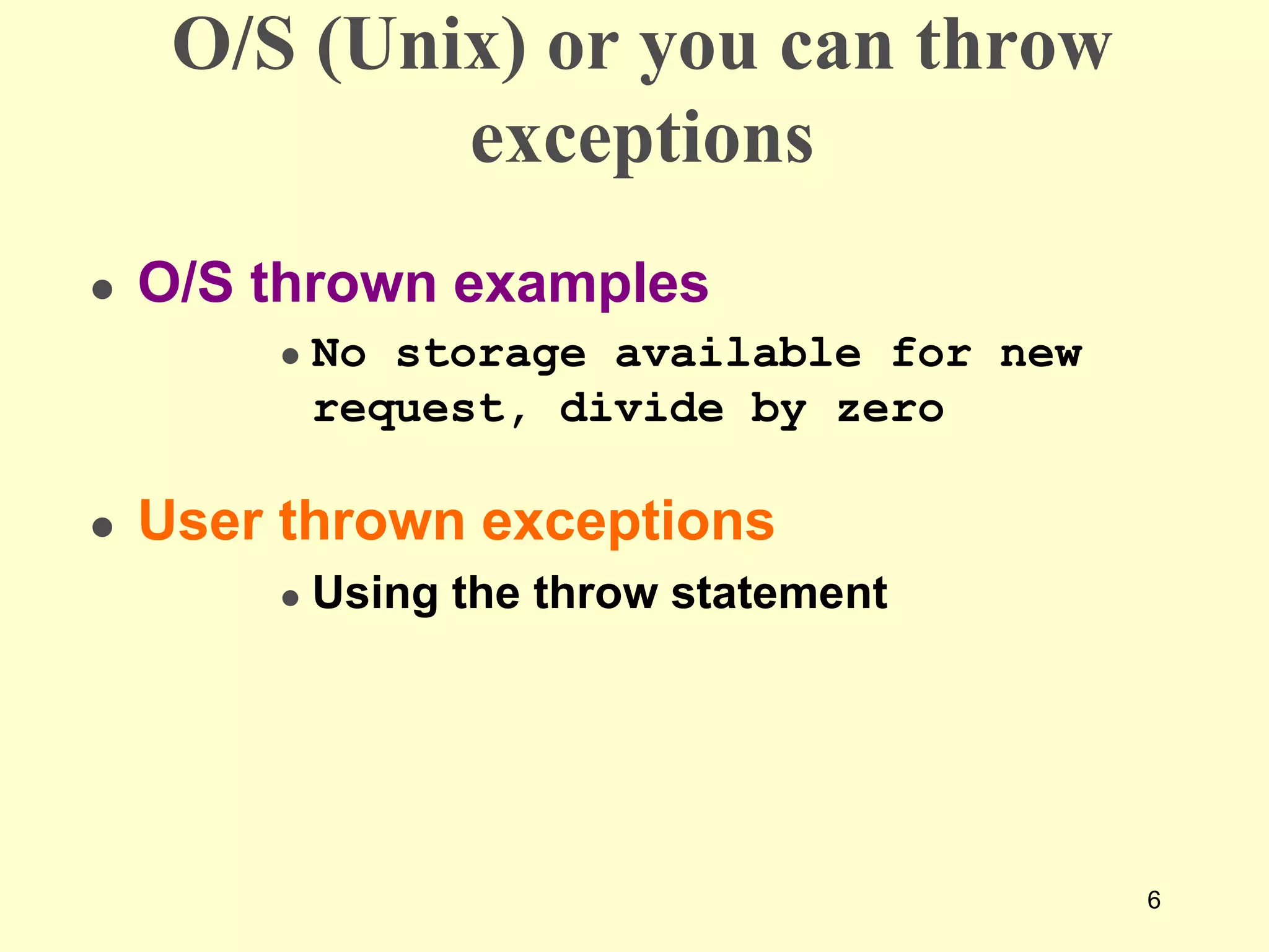 Exception handling | PPTX