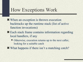 Exception handling | PPT
