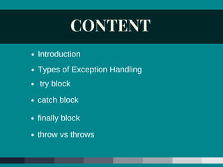 Exception Handling in Java | PDF | Programming Languages | Computing