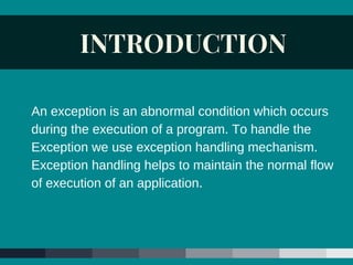 Exception Handling in Java | PDF | Programming Languages | Computing