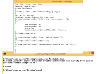 Exceptionhandling | PPT